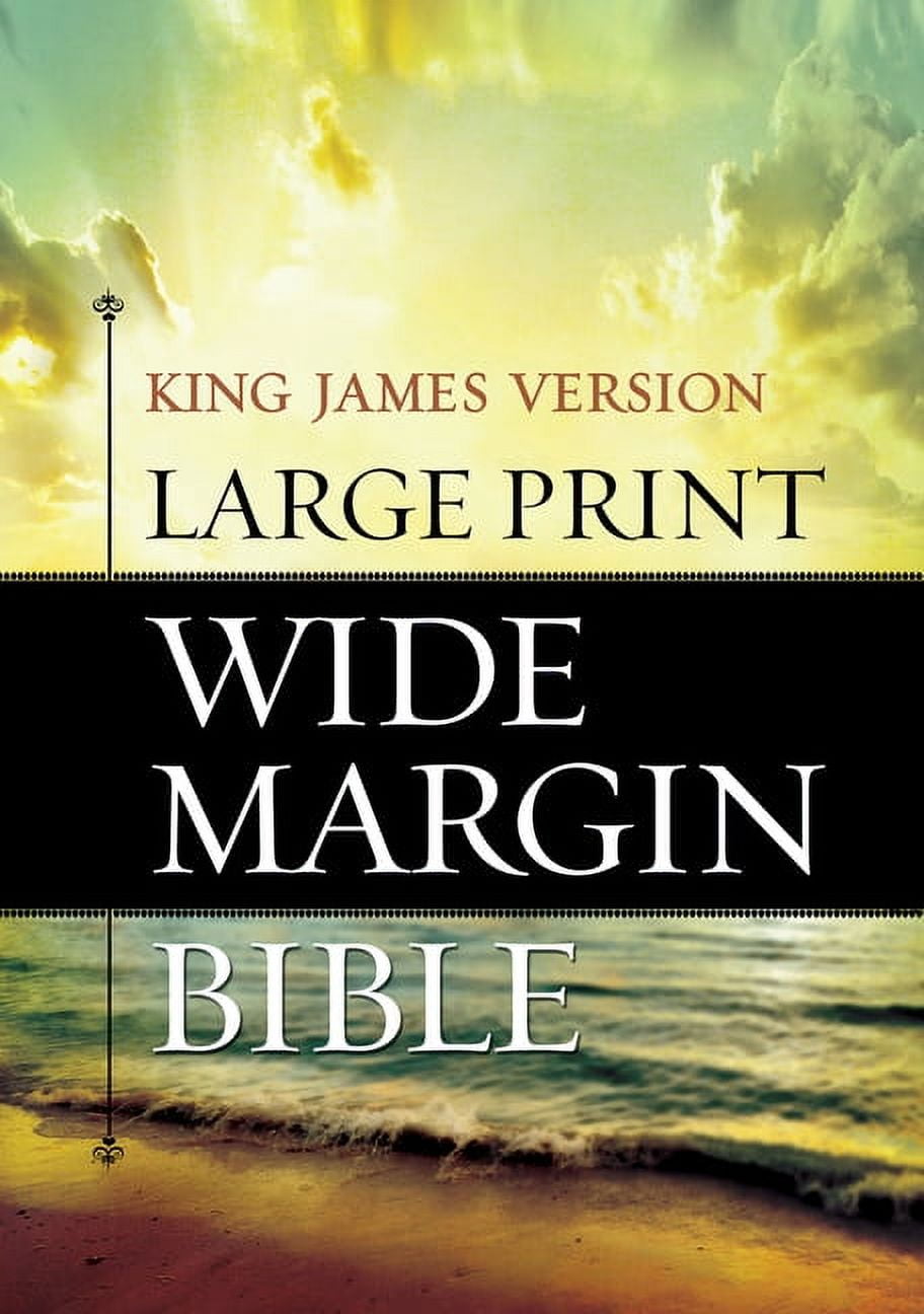 Large Print Wide Margin Bible-KJV (Large Print) (Hardcover) - Walmart.com