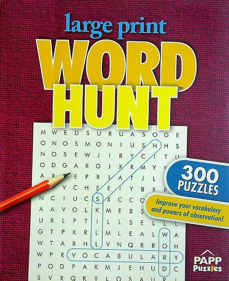 Large Print Word Hunt - Walmart.com