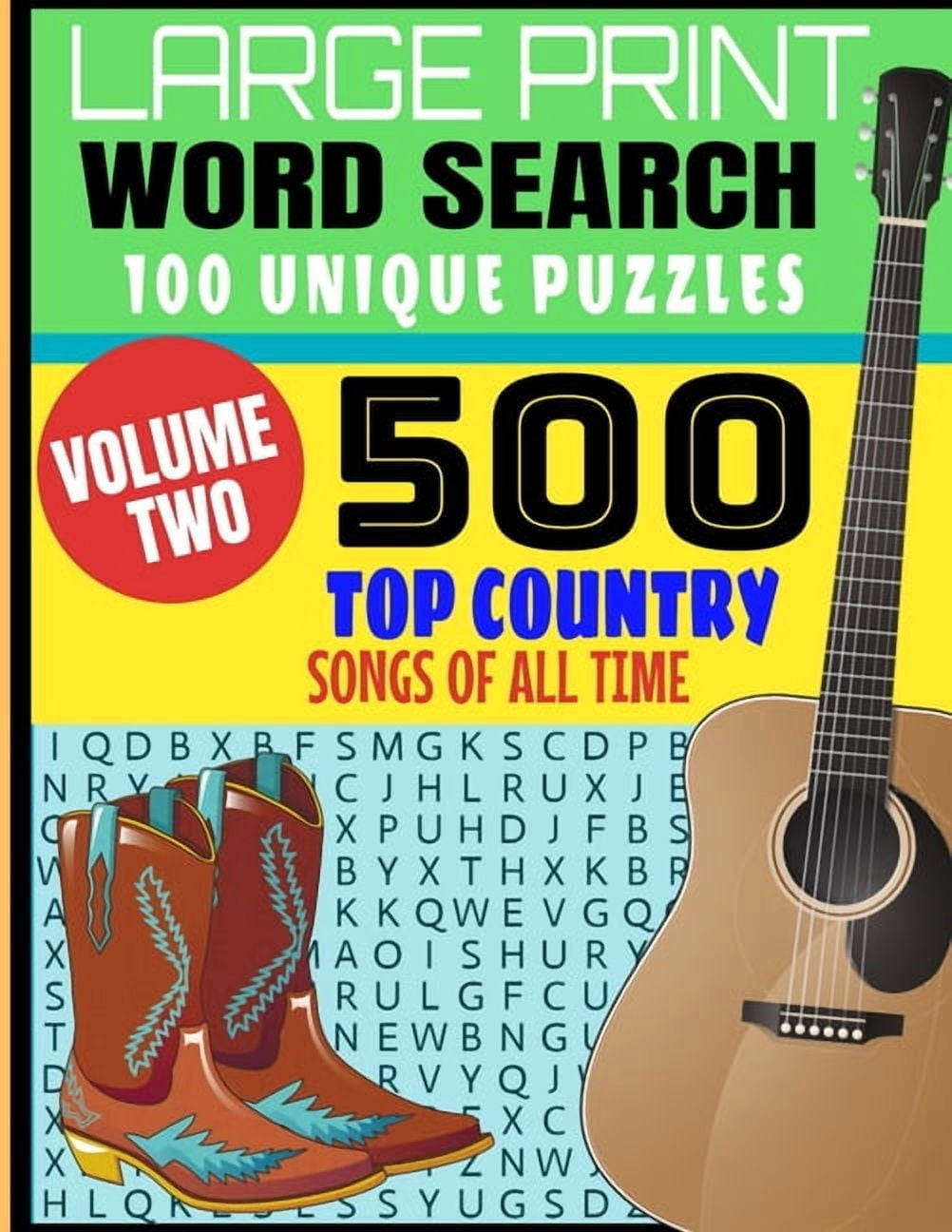 Large Print Word Search 100 Unique Puzzles Volume Two: 500 Top Country ...