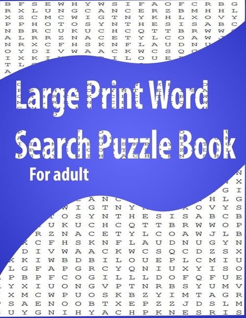 Large Print Word Search Puzzle Book for adult: Easy Level, Easy to Read ...