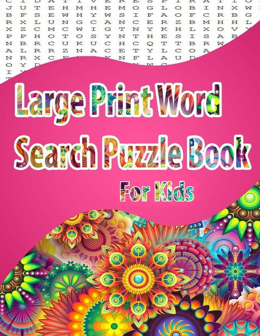 Large Print Word Search Puzzle Book for kids: Easy Level, Easy to Read ...