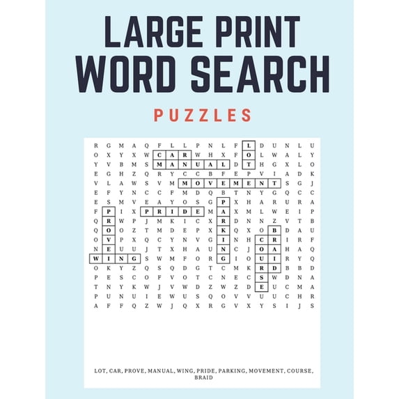 Large Print Word Search Puzzles: 60 Large Print Word Search Puzzles ...