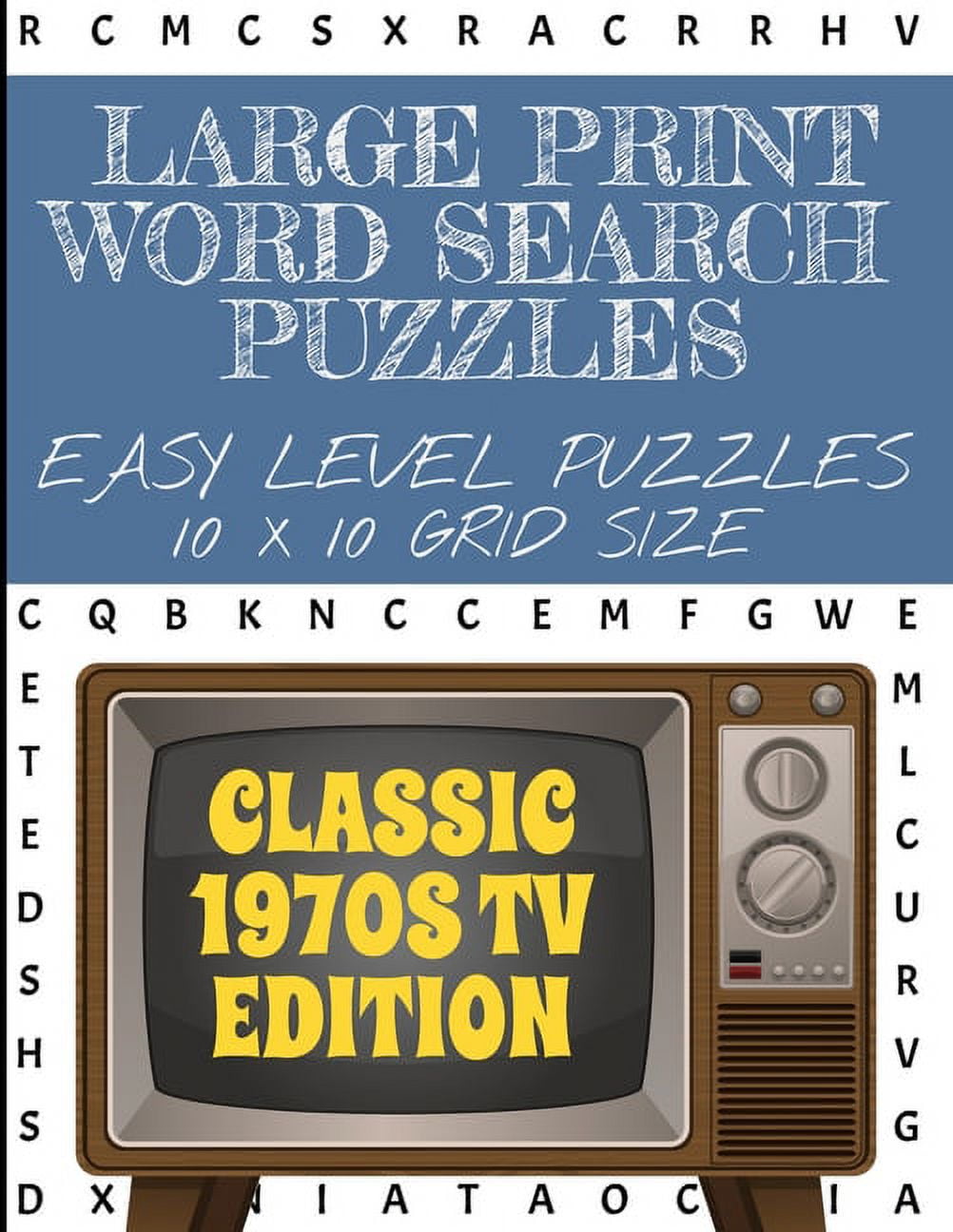 Large Print Word Search Puzzles Easy Level Puzzles 10 X 10 Grid Size ...