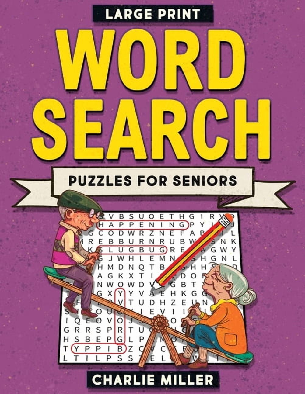 Large Print Word Search Puzzles for Seniors, (Paperback) - Walmart.com