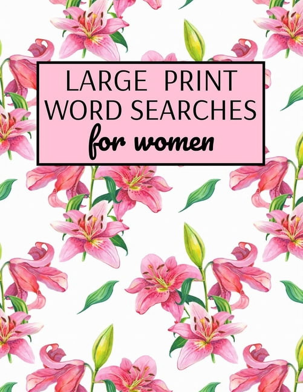 Large Print Word Searches For Women : Word Search Puzzle Books For ...