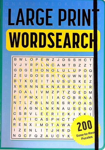 Large Print Wordsearch: 200 Easy-to-Read Puzzles - Walmart.com