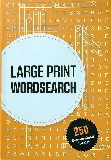 Large Print Wordsearch - Walmart.com