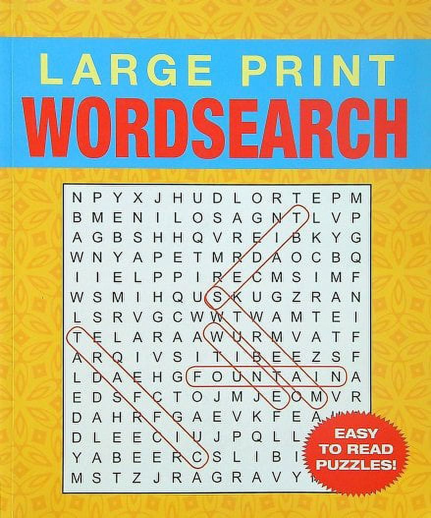 Large Print Wordsearch - Walmart.com