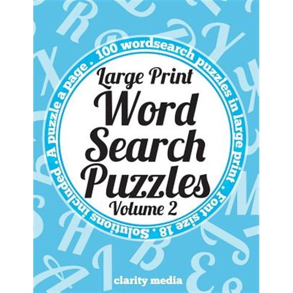 Large Print Wordsearch Puzzles : A Book of 100 Wordsearch Puzzles in ...