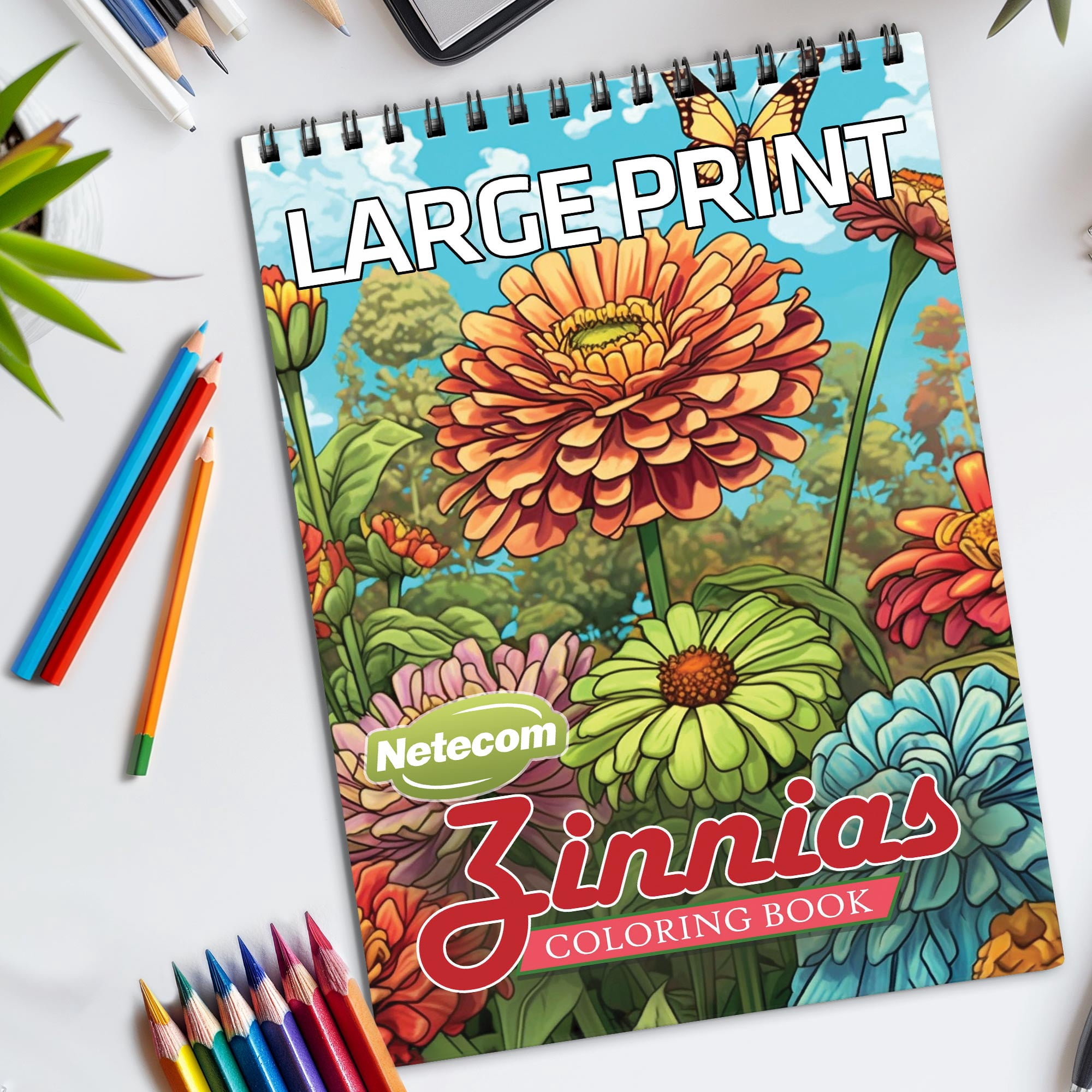 TPLHOUSE Christmas Monster Truck Coloring Book Spiral Bound for Adult ...