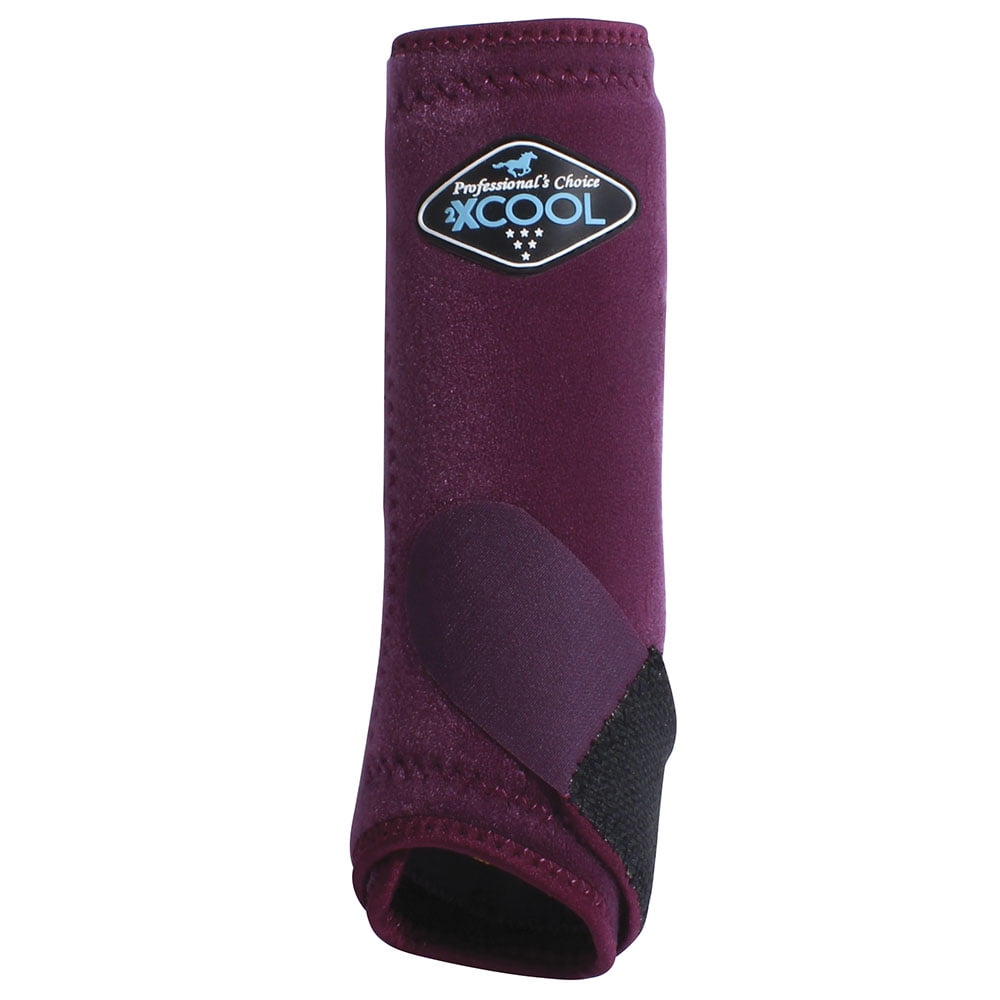Large Professionals Choice 2XCool Horse Sports Boots 4 Pack Wine ...