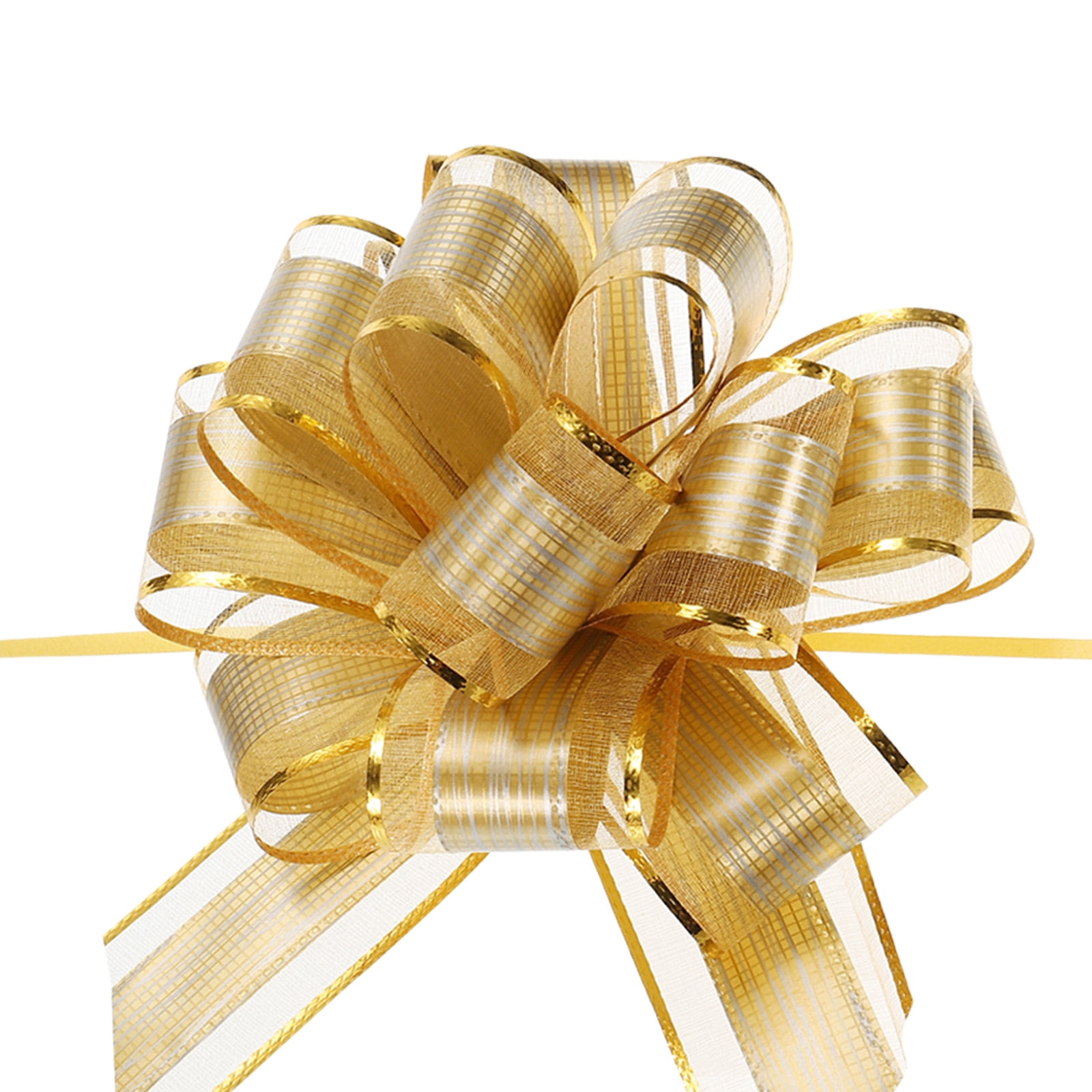 Large Pull Bow Gift Wrapping Bows Ribbon Organza for Wedding Baskets ...