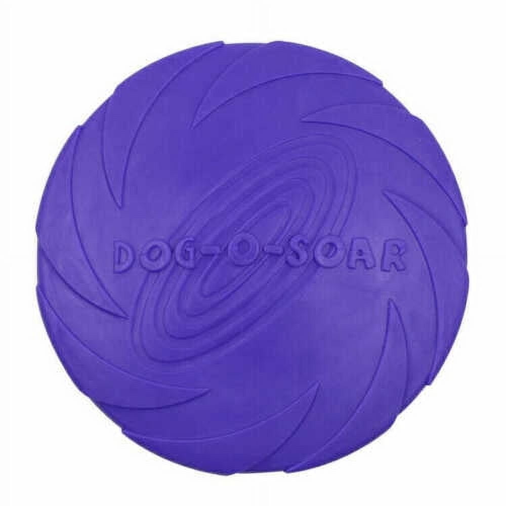 Large Puppy Flyer Flexible Soft Catch Rubber Frisbee Durable Dog Toy ...