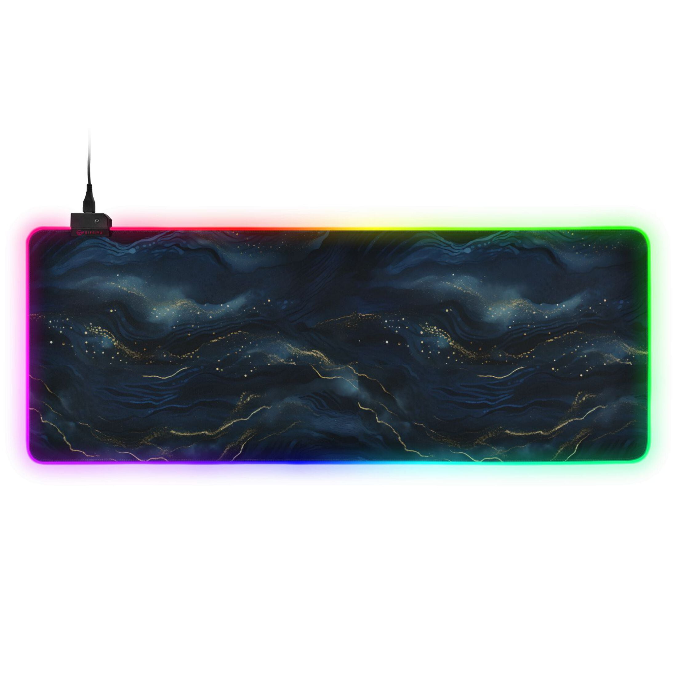 Large RGB Gaming Mouse Pad Led Glowing Mousepad Non-Slip Rubber Base 13 ...