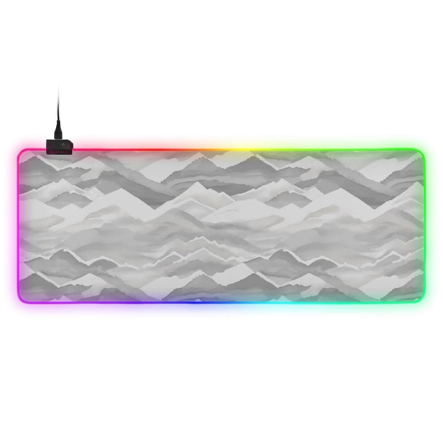 Large RGB Gaming Mouse Pad Led Glowing Mousepad Non-Slip Rubber Base 13 ...