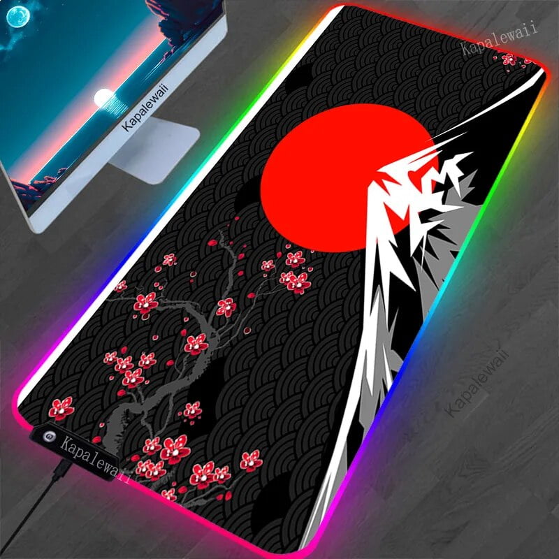 Large RGB Mouse Pad Gaming Accessories Mousepad LED Light Mause Pad ...