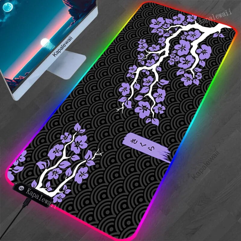 Large RGB Mouse Pad Gaming Accessories Mousepad LED Light Mause Pad ...