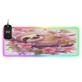 Large RGB Wireless Charging Mouse Pad Sloth in Cherry Blossoms14 LED ...