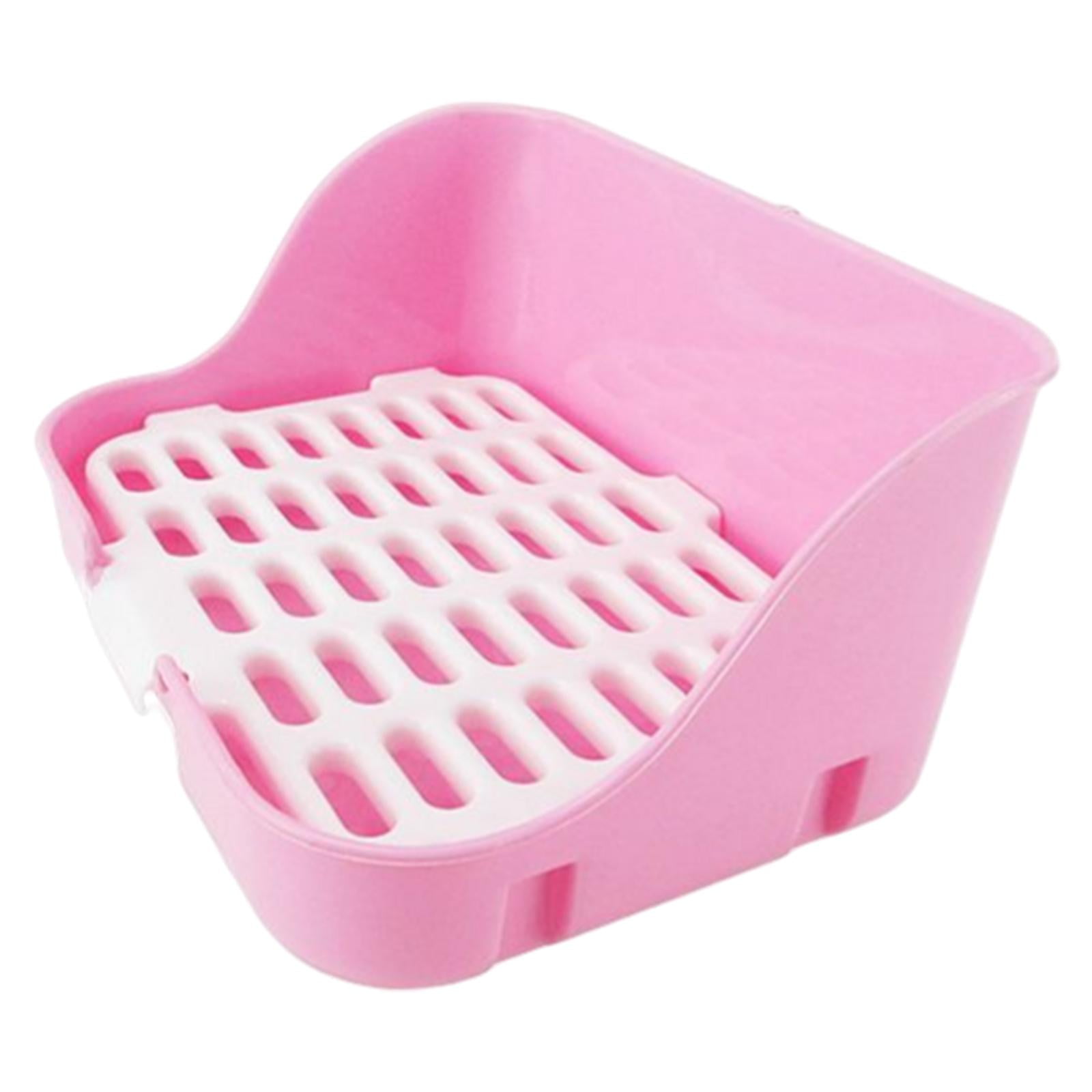 Large Rabbit Litter Cage Potty with Drawer Cleaning Tool for Ferret ...