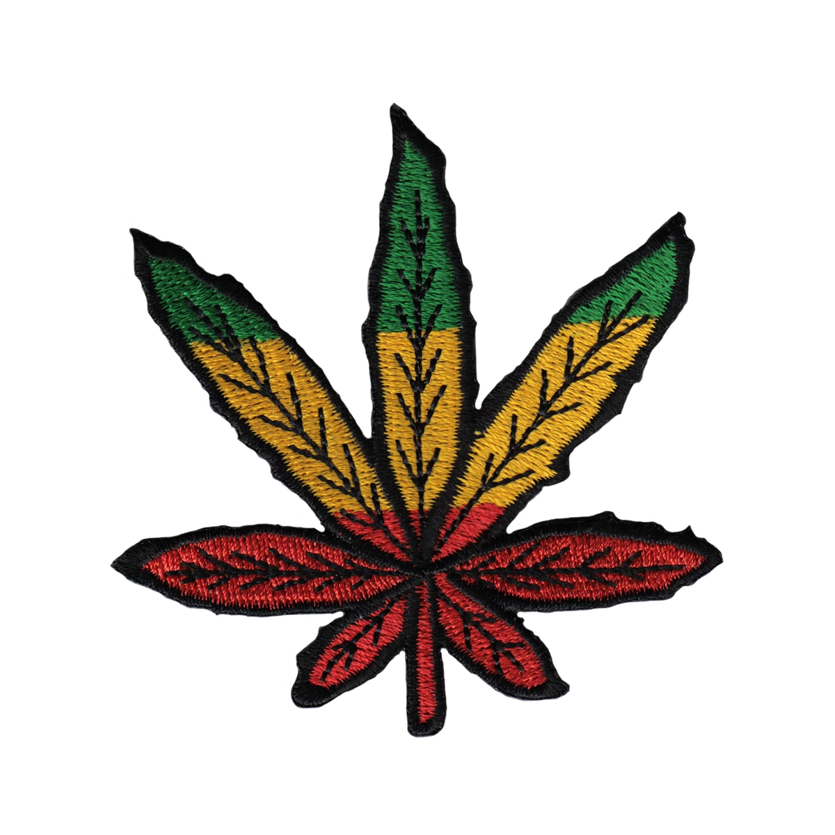 Large Rastafari Pot Leaf Die Cut Patch Reggae Cannabis Craft Iron On ...