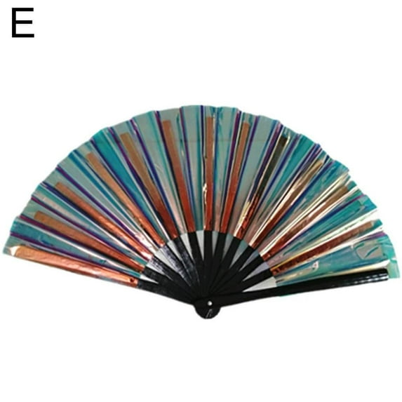 Large Rave Folding Hand Clacking Fan Foldable Big Chinese Tai Chi Kung ...