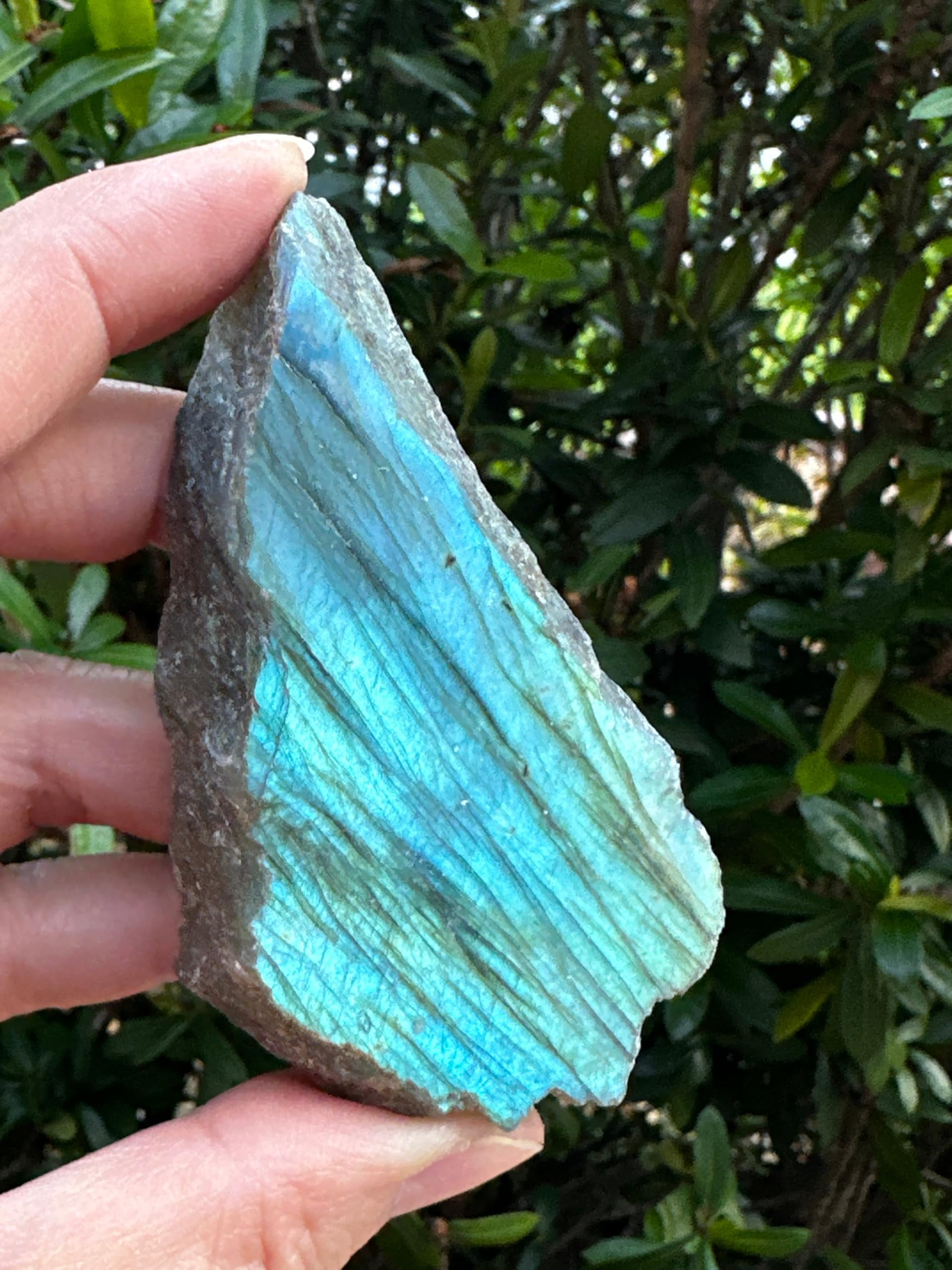 Large Raw Labradorite Slab, Natural Labradorite Slab Stone, Natural ...