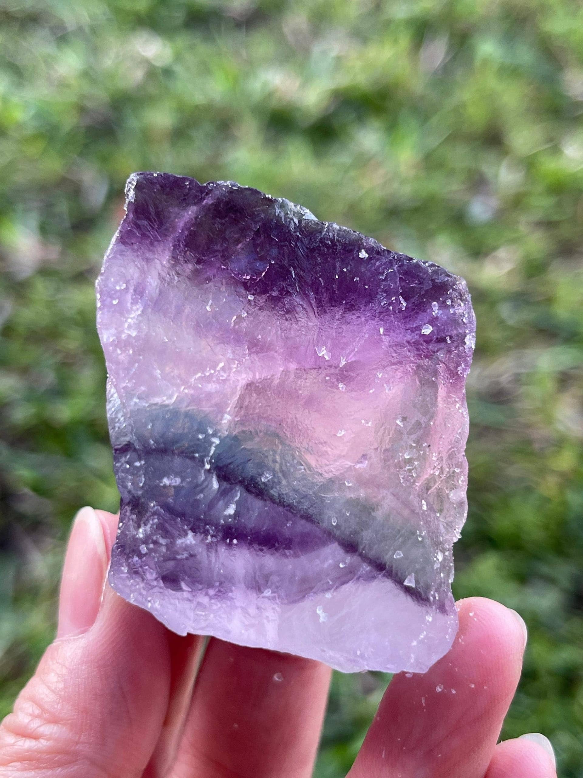 Large Raw Rainbow Fluorite, Natural Rainbow Fluorite Stone, Natural ...