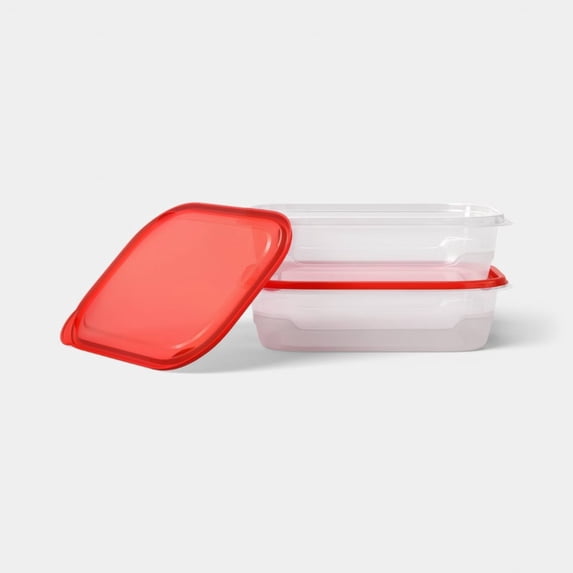 Large Rectangle Food Storage Containers - 128oz/2ct - Walmart.com