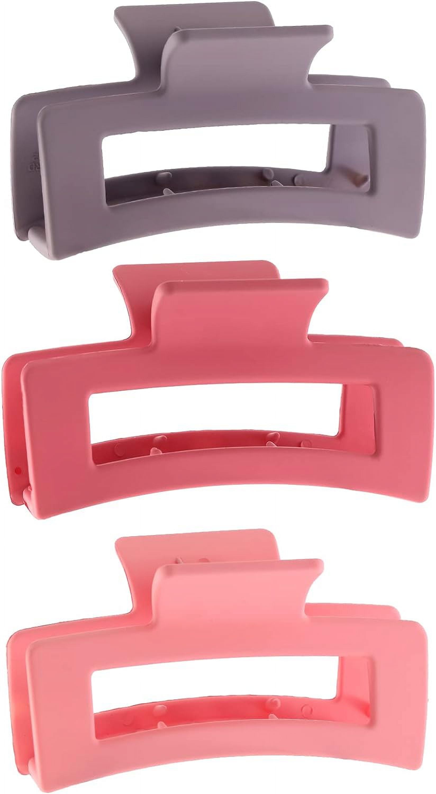 Large Rectangle Hair Claw Clips for Thin & Thick Hair, Hair Jaw Clip ...