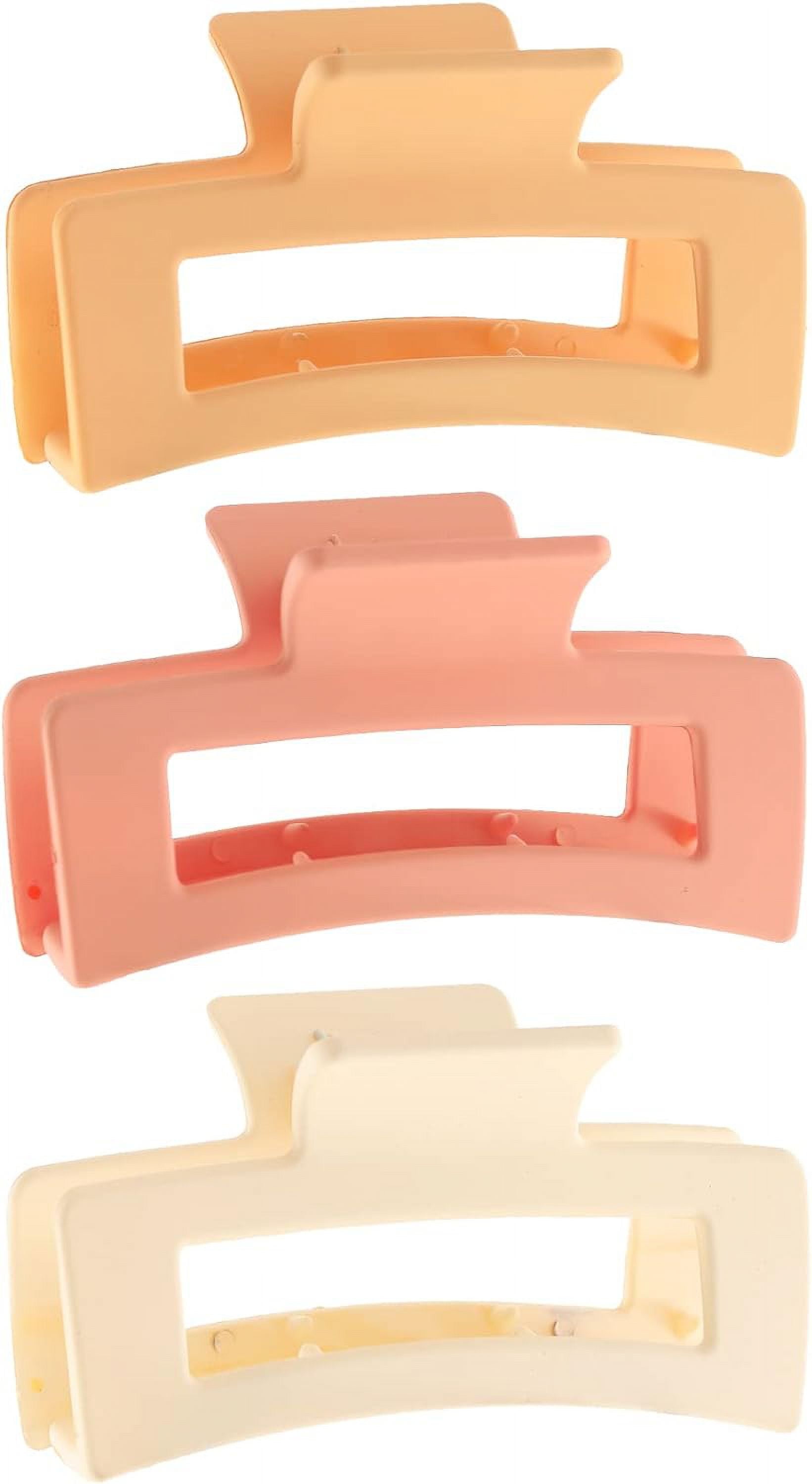 Large Rectangle Hair Claw Clips for Thin & Thick Hair, Hair Jaw Clip ...