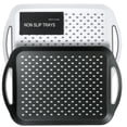 Large Rectangular Serving Trays Black & White - 2 Packs - Walmart.com