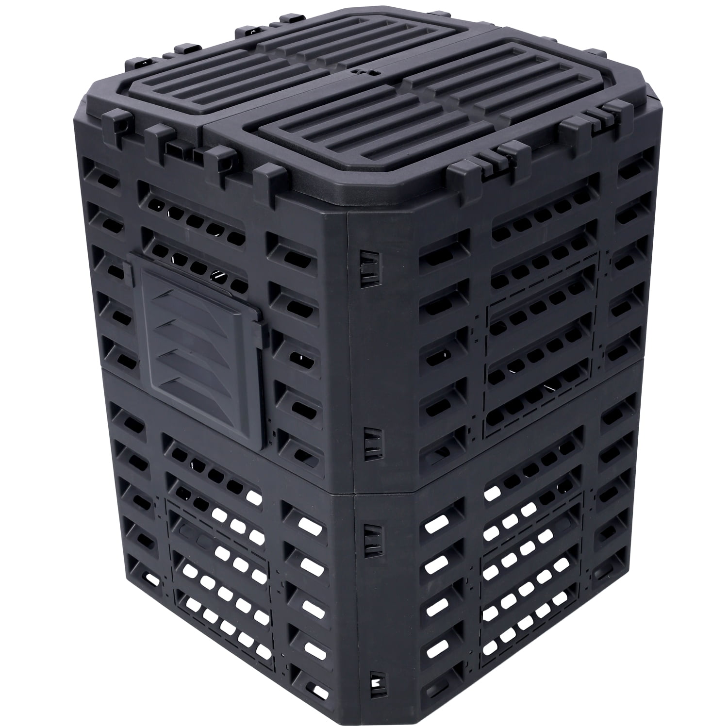 Large Recycled Plastic Garden Composter Bin - 90 Gallons (340L ...