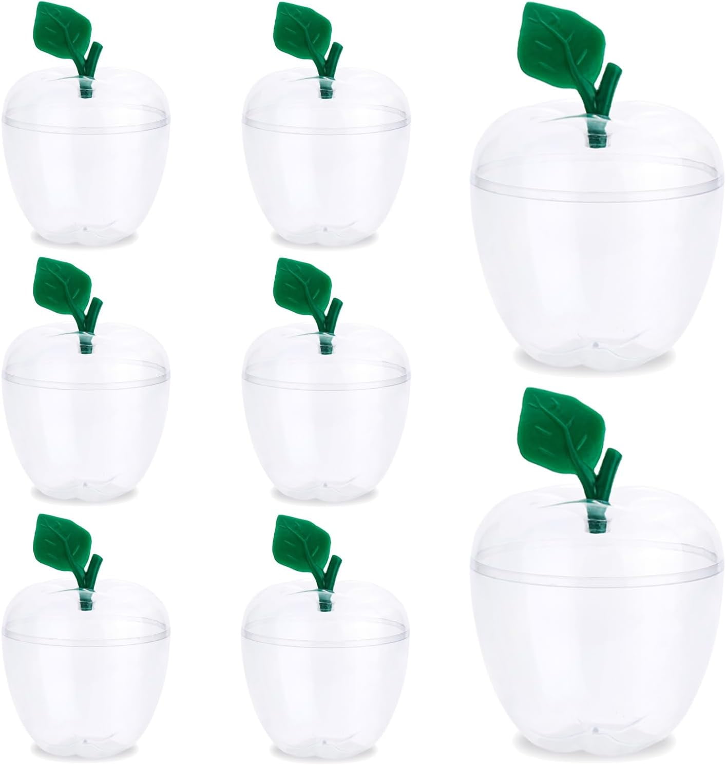 Large Red Apple Container Jar for Teachers,Apple Shaped Candy Jar Back ...