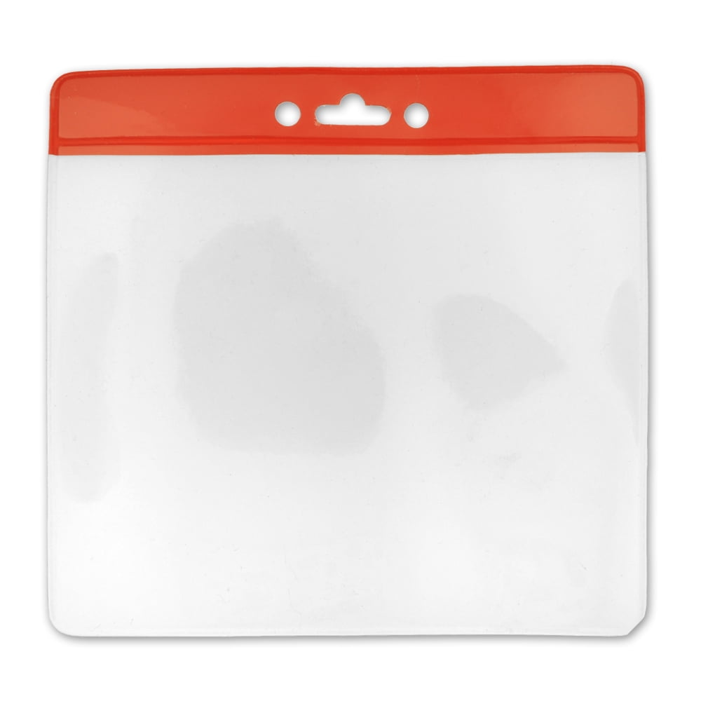 Large Red Top Badge Holder - 10 PACK - Walmart.com