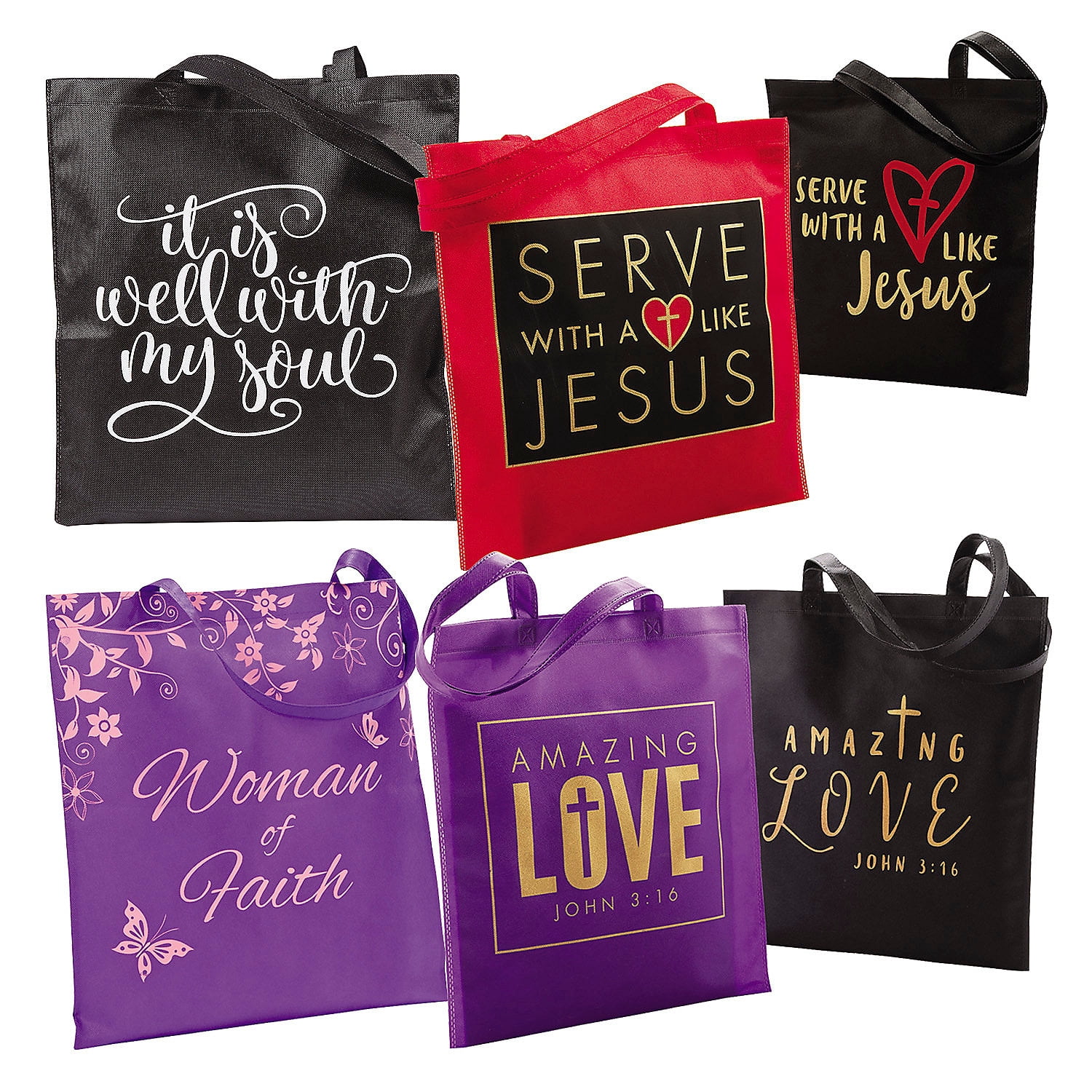 Large Religious Tote Bag Assortment, Apparel Accessories, Party ...