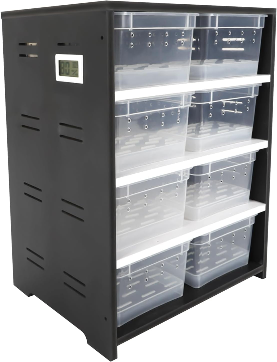 Large Reptile Enclosure, 8 Layers Transparent Lizard Pet Feeder ...