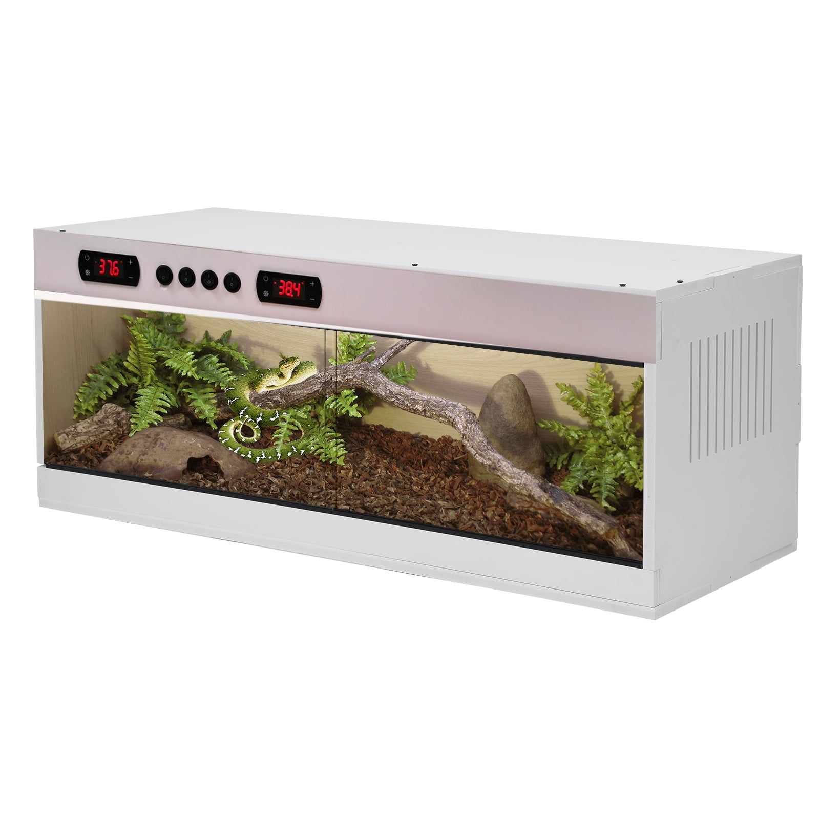 Large Reptile Terrarium 39x16x16 Inches, Tempered Glass Reptile ...