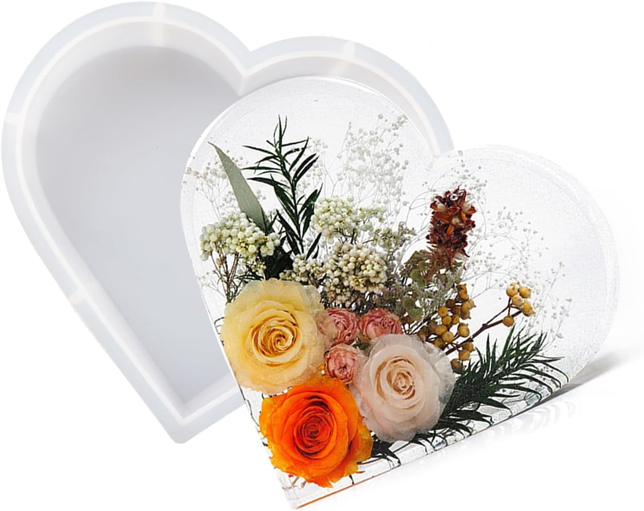 Large Resin Mold, Heart Silicone Molds for Resin Casting, Epoxy Resin ...