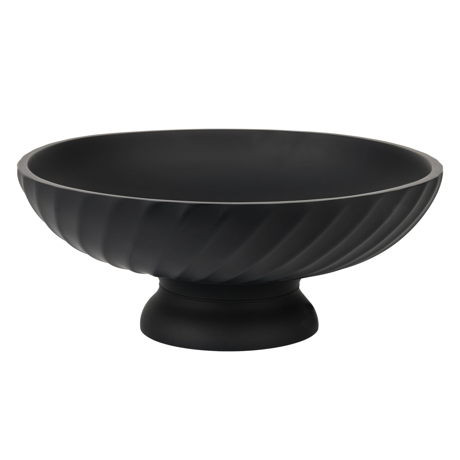 Large Resin Pedestal Decorative Bowl - Modern Fruit Bowl for Kitchen ...