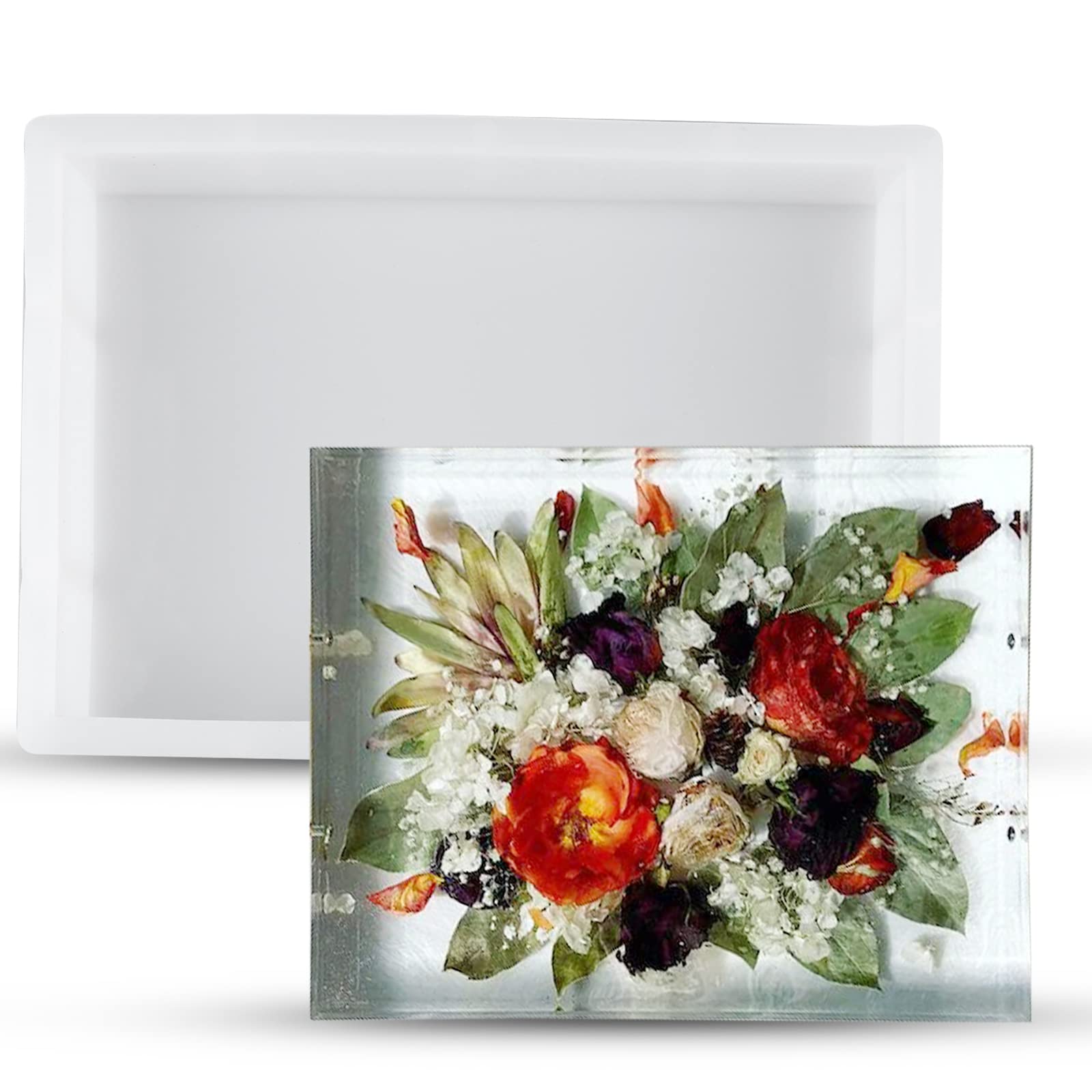 Large Resin Silicone Moulds Epoxy Resin, Rectangular Silicone Mould ...