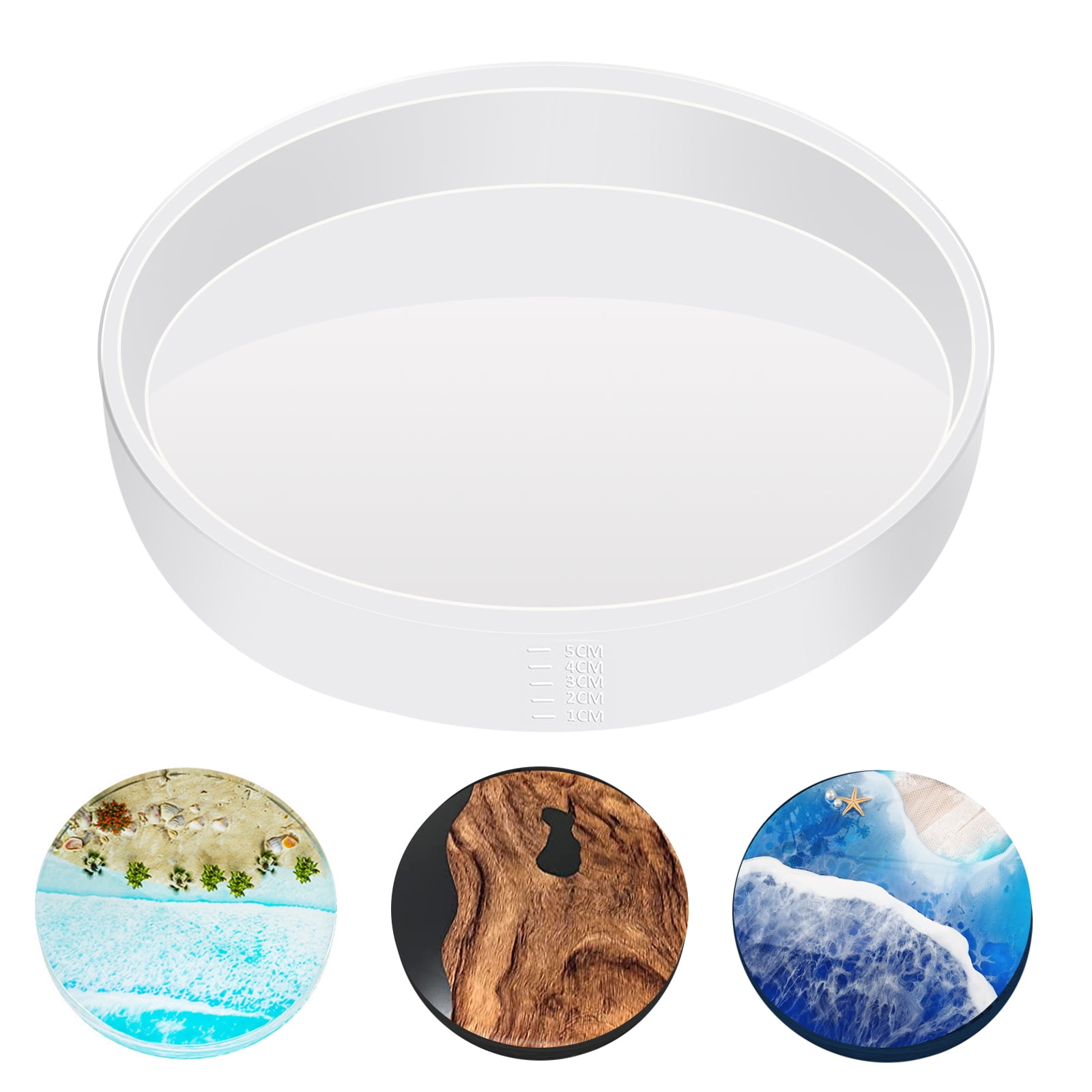 14.1inch Large Silicone Resin Table Mold by Stuffygreenus, Round Epoxy Art DIY for Home Decor ...