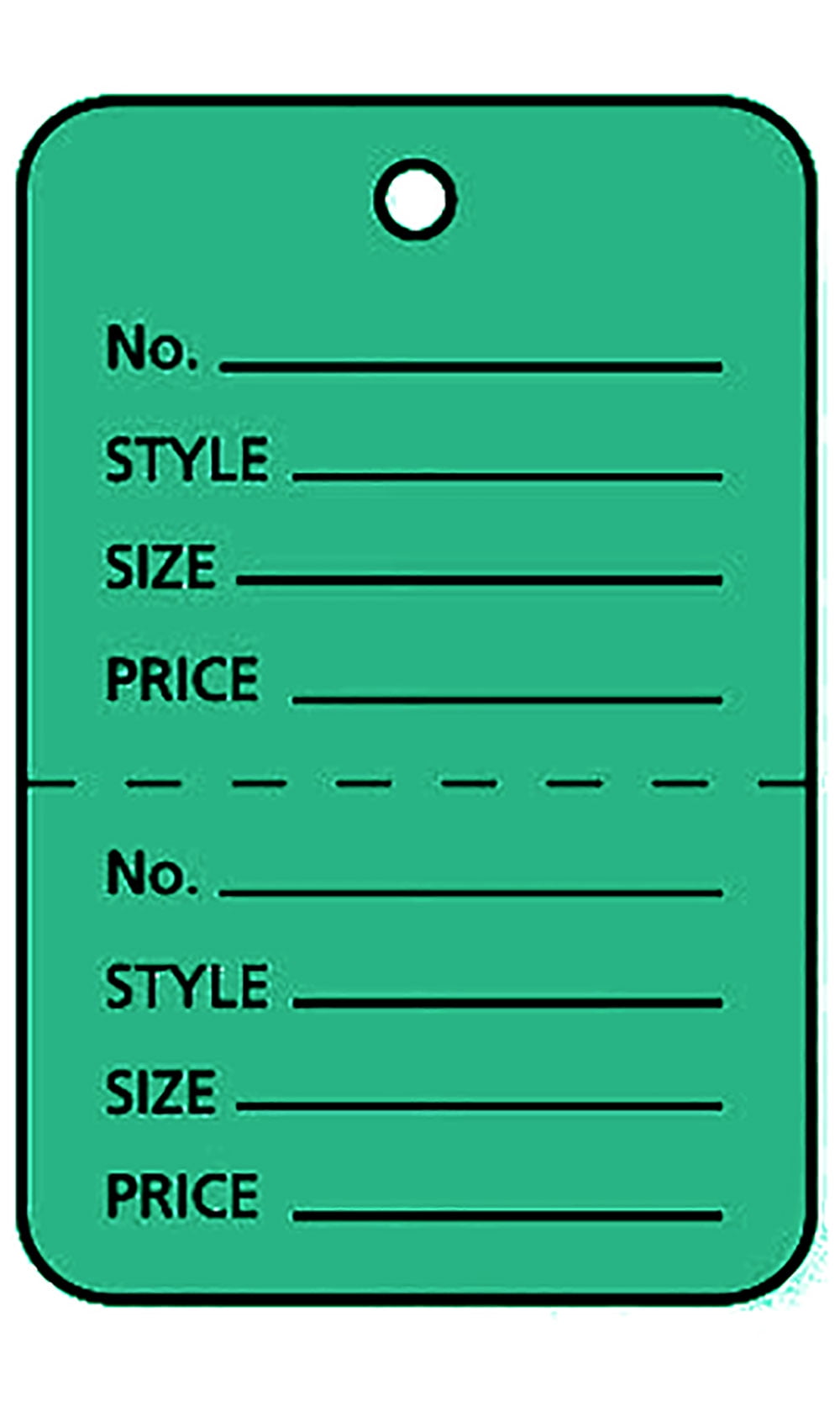 SSWBasics Large Green Retail Price Tags - Unstrung Clothing Tags for ...