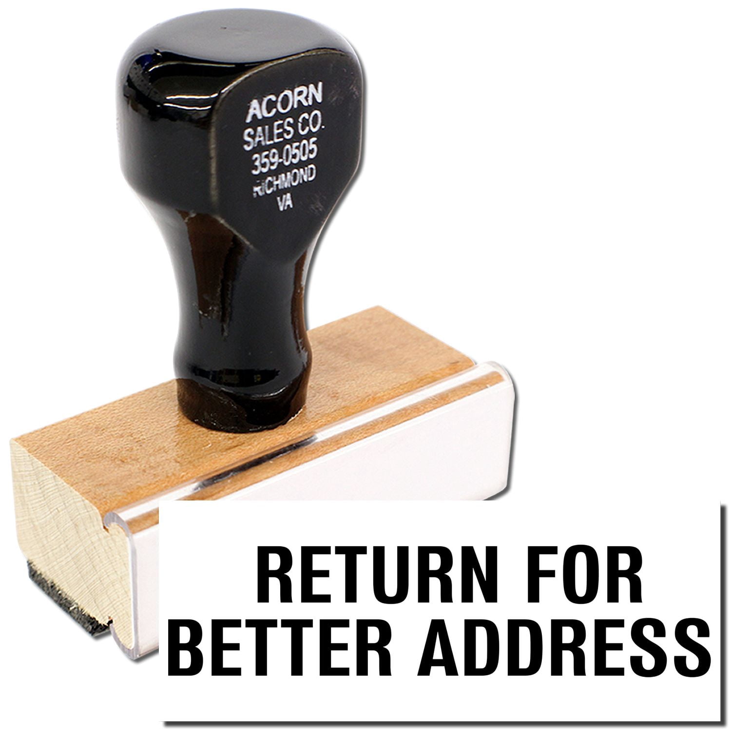 Large Return for Better Address Rubber Stamp, Wooden Handle Rubber ...