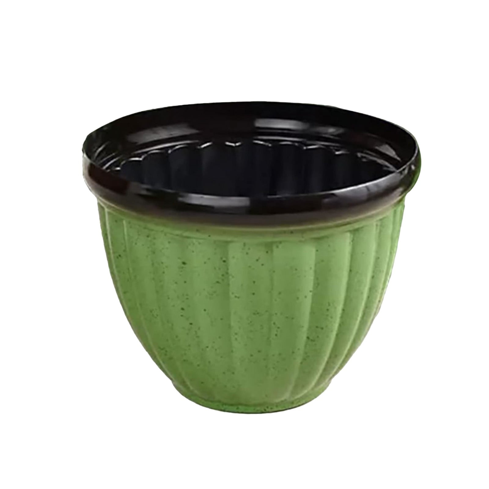 Large Ribbed Plastic Planter Pots For Indoor Outdoor Garden Lightweight ...