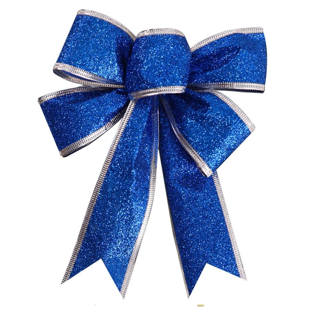 Large Ribbon Christmas Bowknot Ornaments, Xmas Party Bows, New Year ...