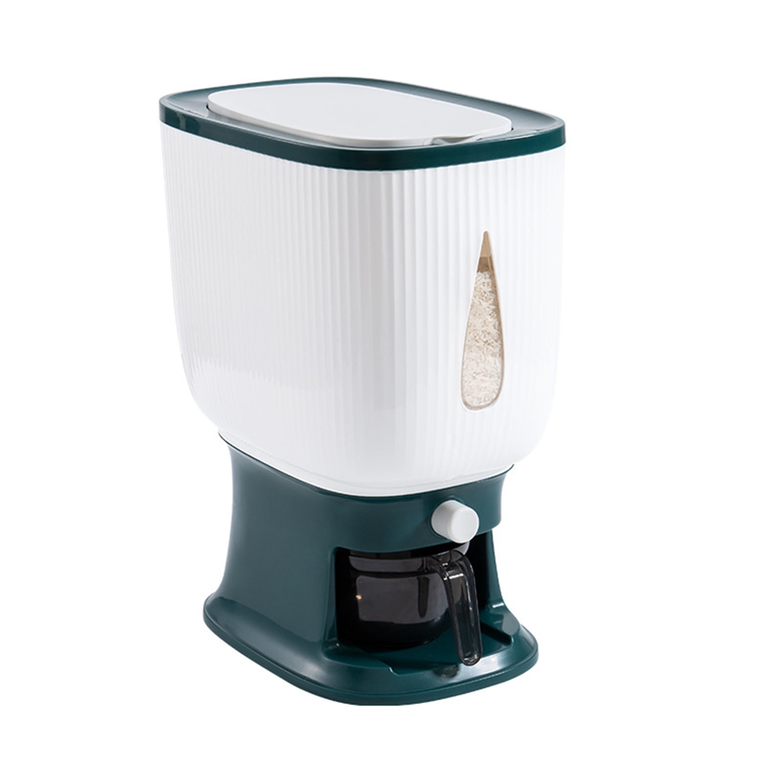 Large Rice Storage Container - 22lbs Rice Dispenser with Measuring Cup ...
