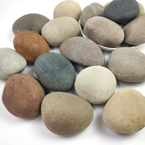 Large River Rocks for Landscaping, 3-4 Inch Mixed Colors Pebbles for ...
