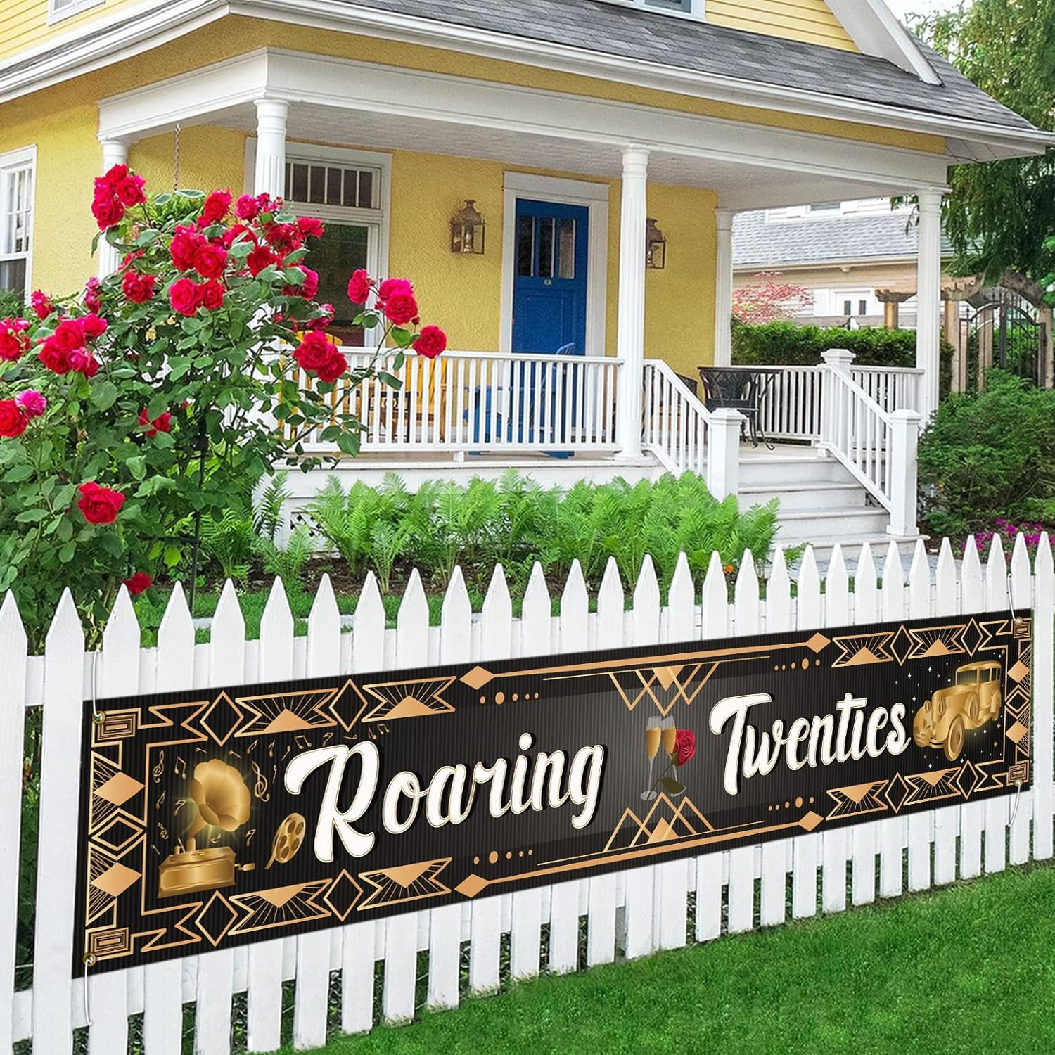 Large Roaring Twenties Banner,Roaring 20’s Booth Backdrop Banner,1920s ...