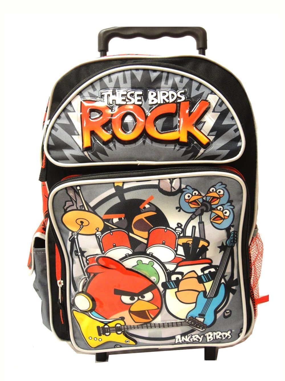 Large Rolling Backpack - Angry Birds - These Birds Rock School Bag New ...