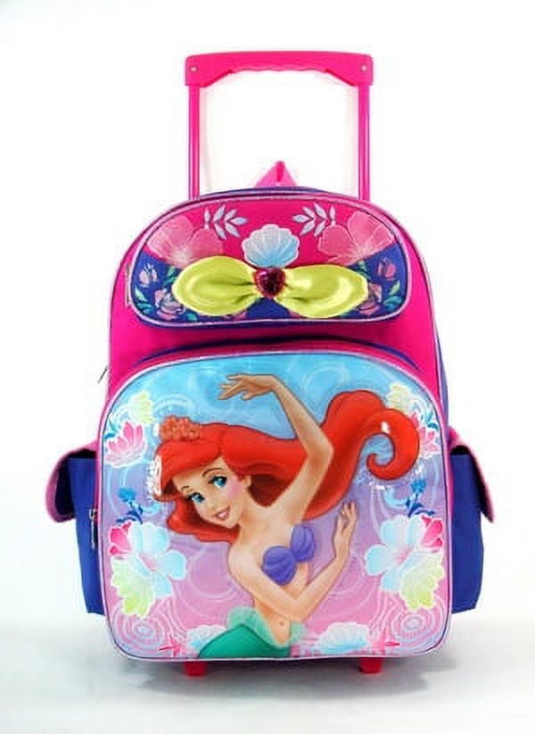 Large Rolling Backpack - Disney - Little Mermaid Ariel New School Bag ...